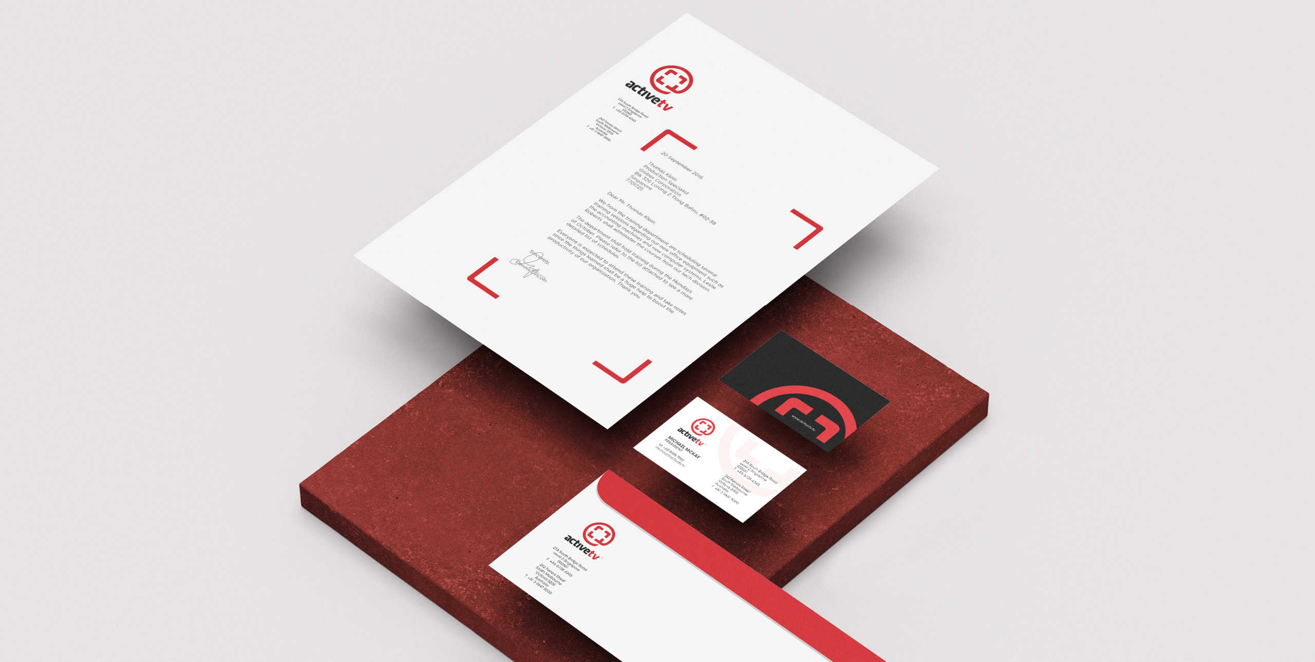 ActiveTV: Media Company Rebranding - Design For Tomorrow